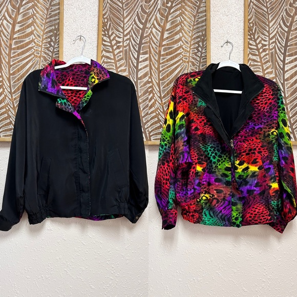 Jackets & Coats | Vintage Reversible Animal Print Jacket | Poshmark